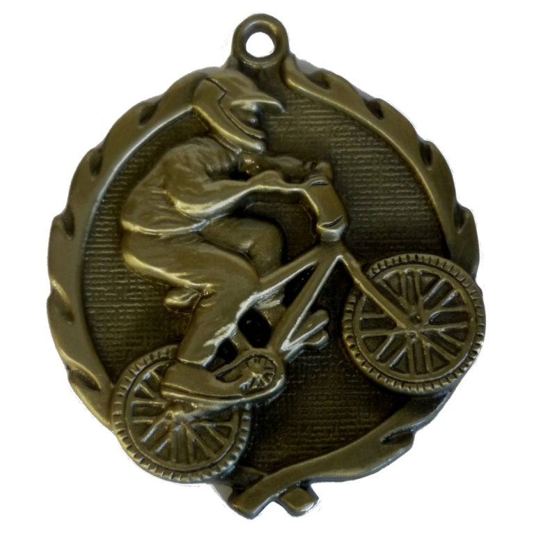 3D Gold BMX Medal | Award Engravers & Framers | NZ