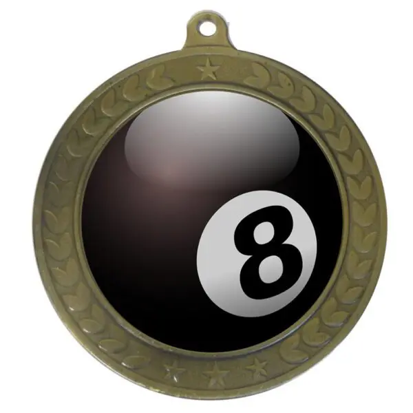 Buy 50mm Insert Billiards Medal | $12.95 | Award Engravers
