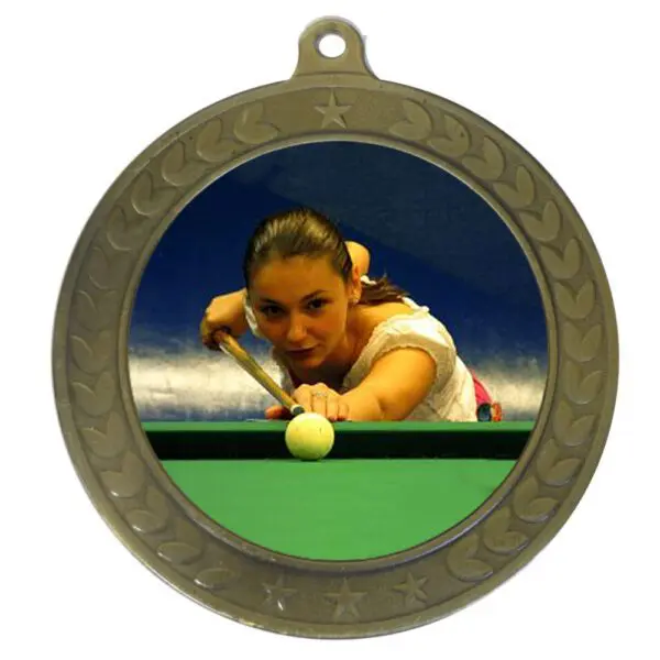 Buy 50mm Insert Billiards Medal | $12.95 | Award Engravers