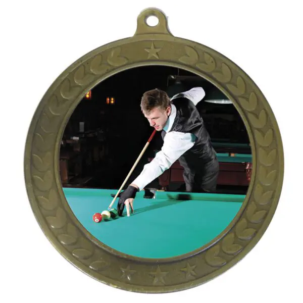Buy 50mm Insert Billiards Medal | $12.95 | Award Engravers