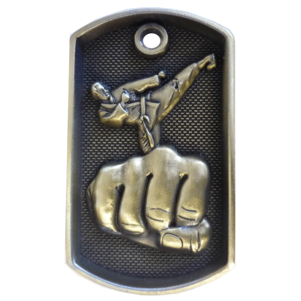 Buy Dog Tag Karate Medal | $9.50 | Award Engravers