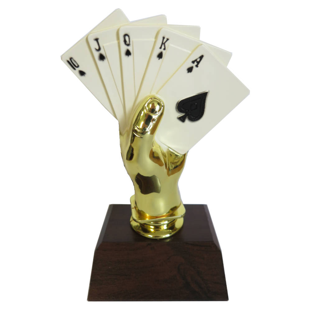 Buy Card Hand Trophy | $39.95 | Award Engravers