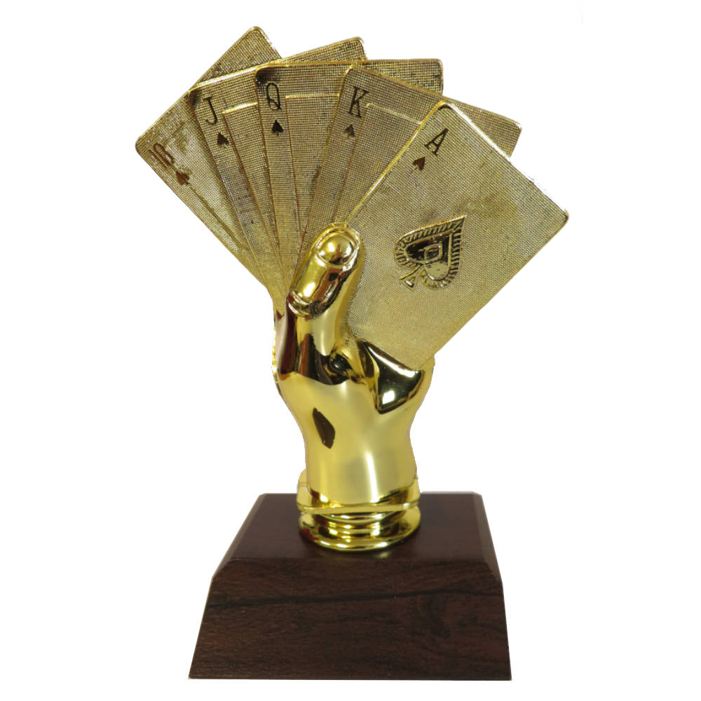 Buy Card Hand Trophy | $39.95 | Award Engravers